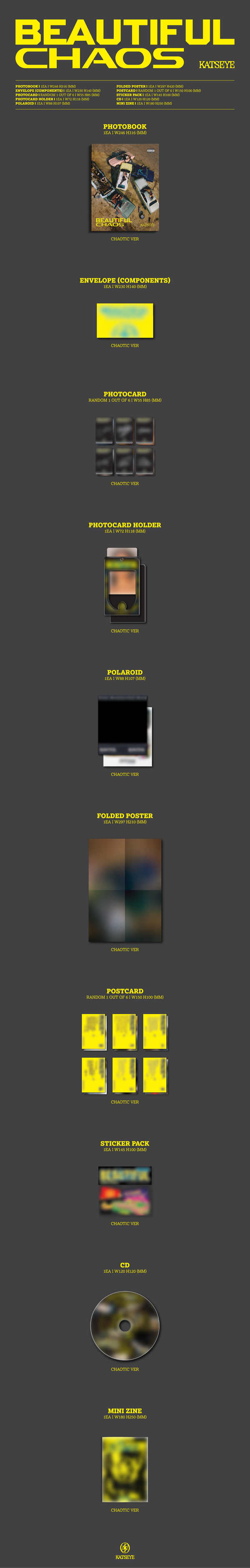BEAUTIFUL CHAOS (Beautiful Ver.) - Store Exclusive - Katseye UK